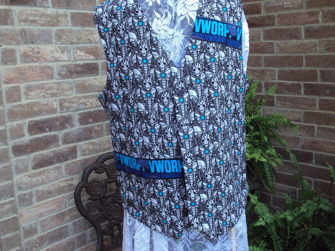 Dr Who Vest, Tardis Vest, Cyborg Vest, Time Traveler, Comic Con ...
