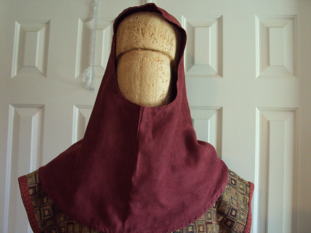 Renaissance Hood, Rust Suede Cloth, Adult Med and Adult Xlargeuse for ...