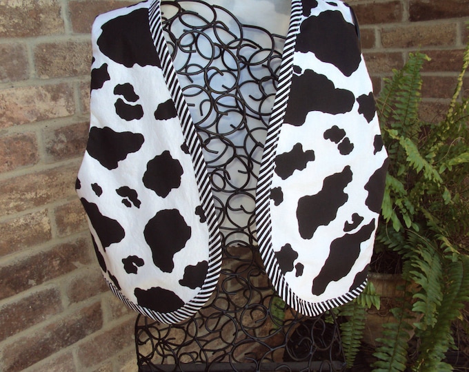Adult Cow Print Vest - Etsy