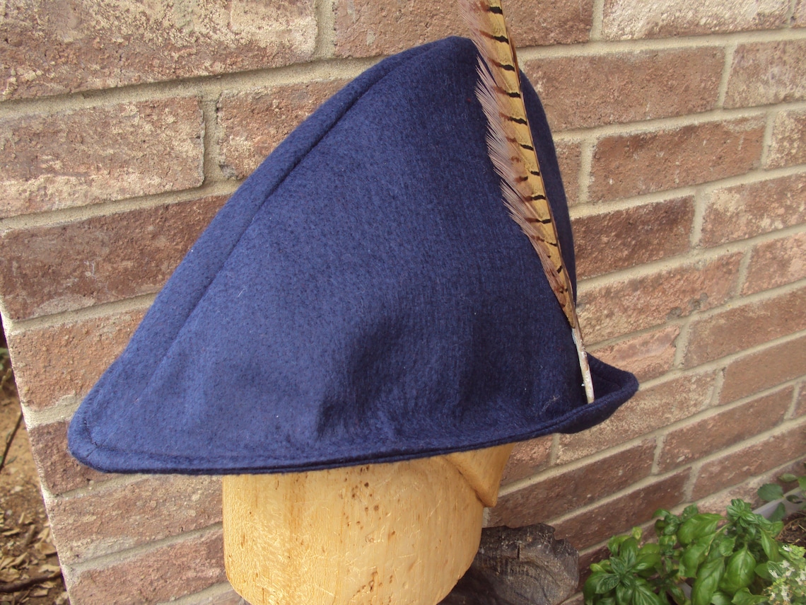 Robin Hood Style Hats--choose Your Color-- Orange, Red, Navy - Etsy