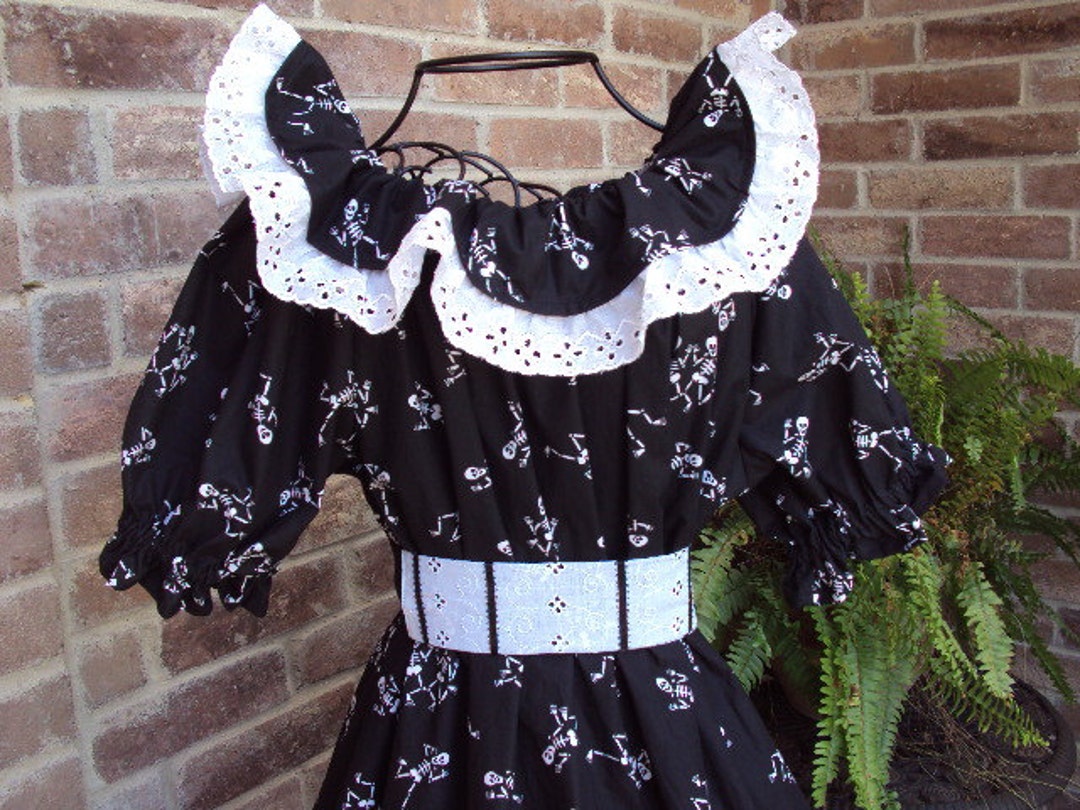 Skeleton Prairie Party Dresshalloween Costume, Witch, Southern Belle ...