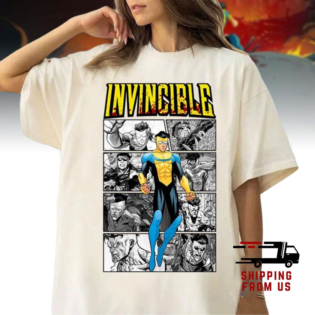 Invincible Shirt, Limited Invincible Mark Superhero Unisex Tee, Omni ...
