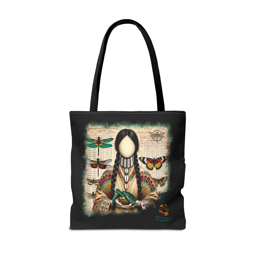 Native American Tote Indigenous Bag Authentic Enrolled Lakota Sioux ...