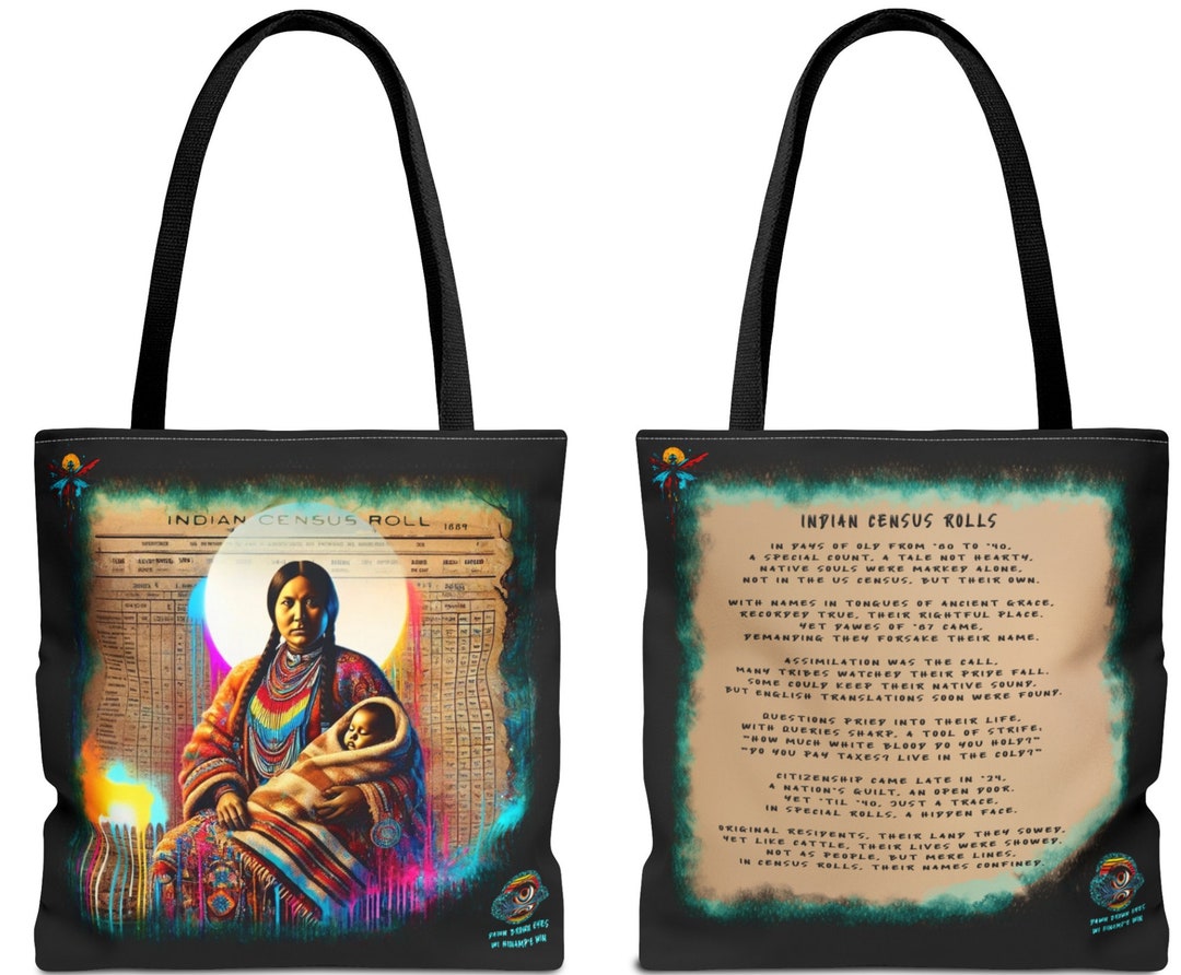 Native American Tote Indigenous Bag Authentic Enrolled Lakota Sioux ...