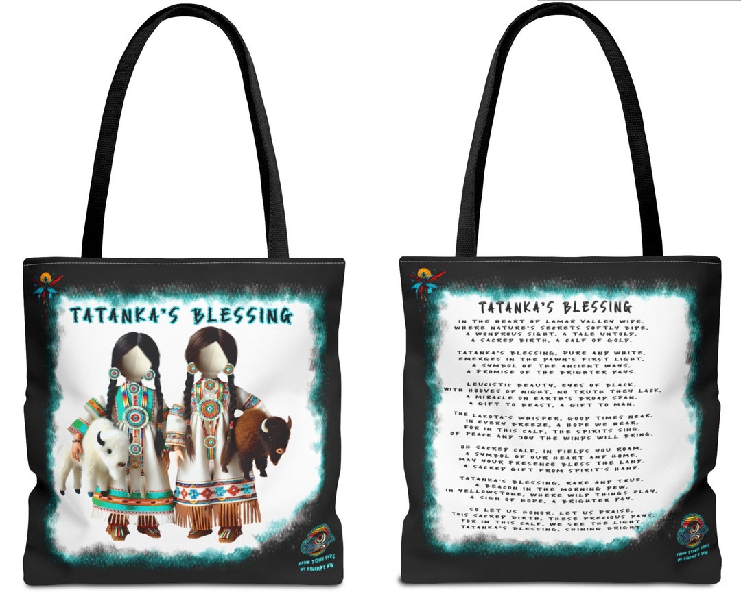 Native American Tote Indigenous Bag Authentic Enrolled Lakota Sioux ...