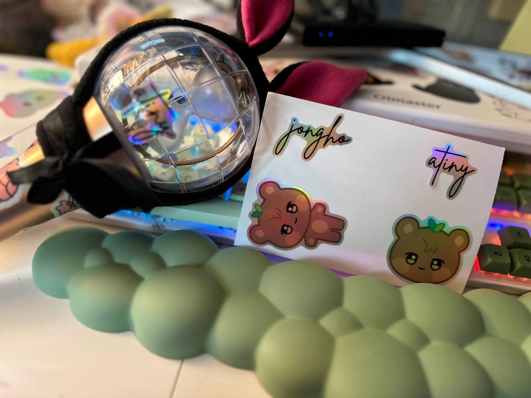 Lightiny Sticker Sheets, ATEEZ Decal Sets for Lightstick Water Bottle ...