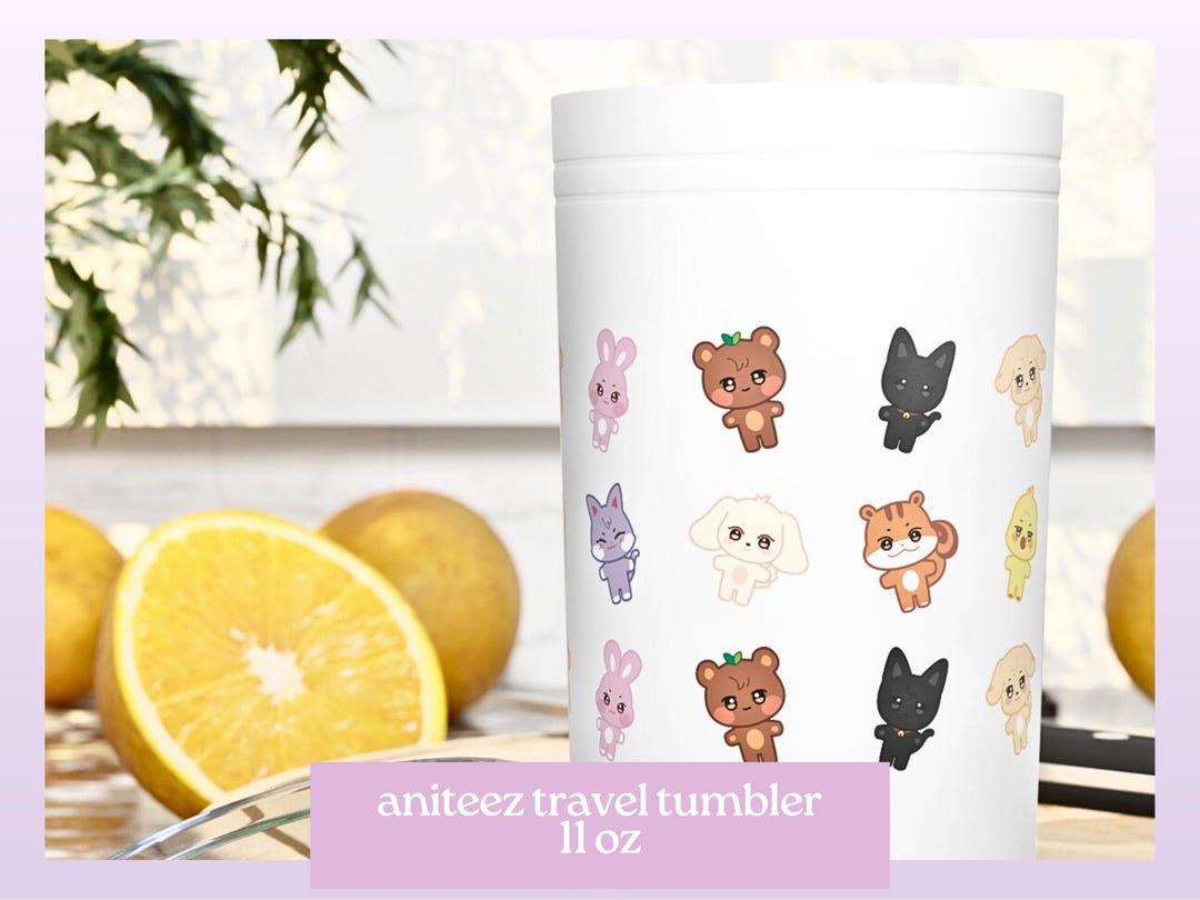 Vacuum Insulated Tumbler, 11oz Aesthetic Atiny Atteez Tumblr Mug, Kpop ...
