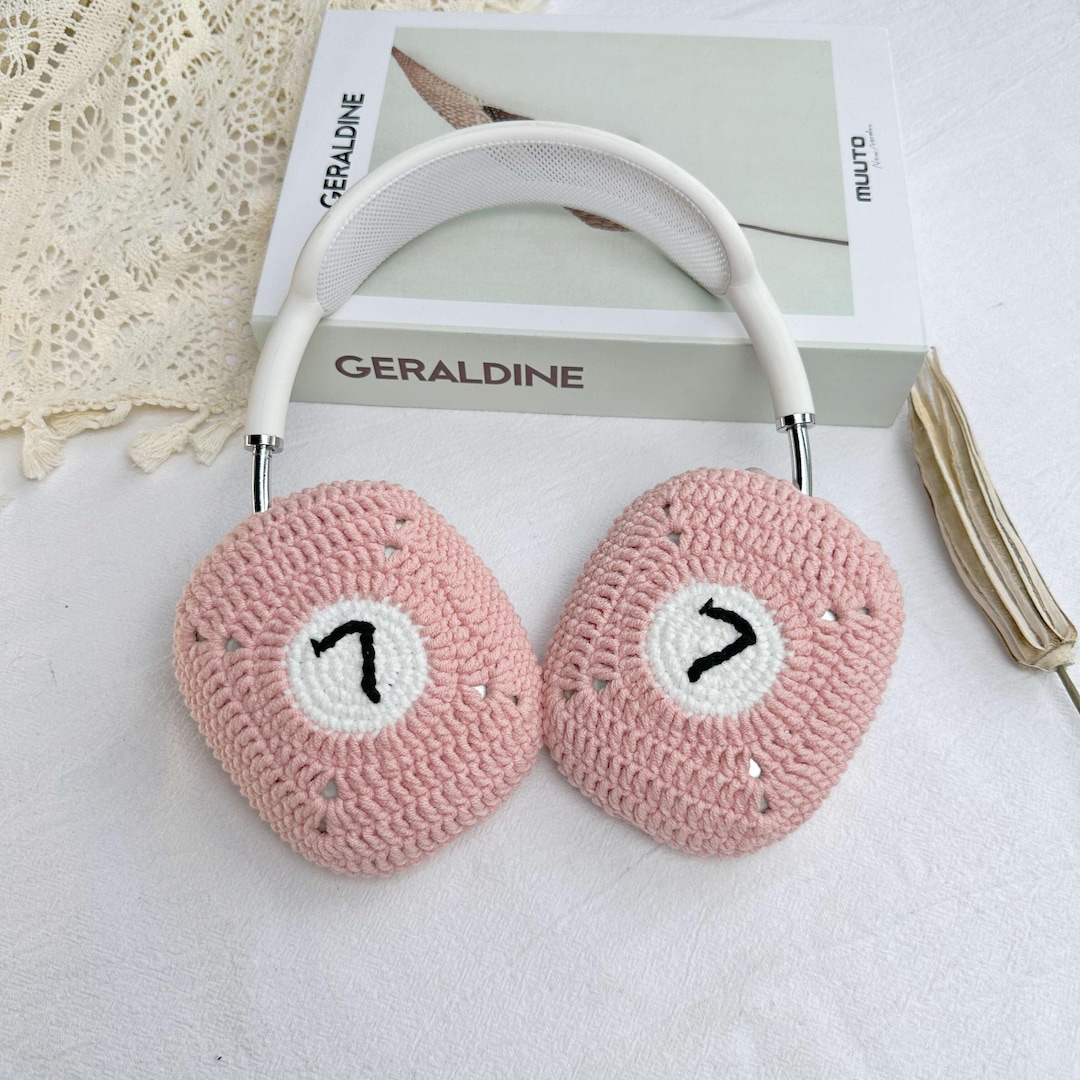 Pink 7 Airpods Max Headphone Covers |crochet Airpods Max Case | AirPod ...