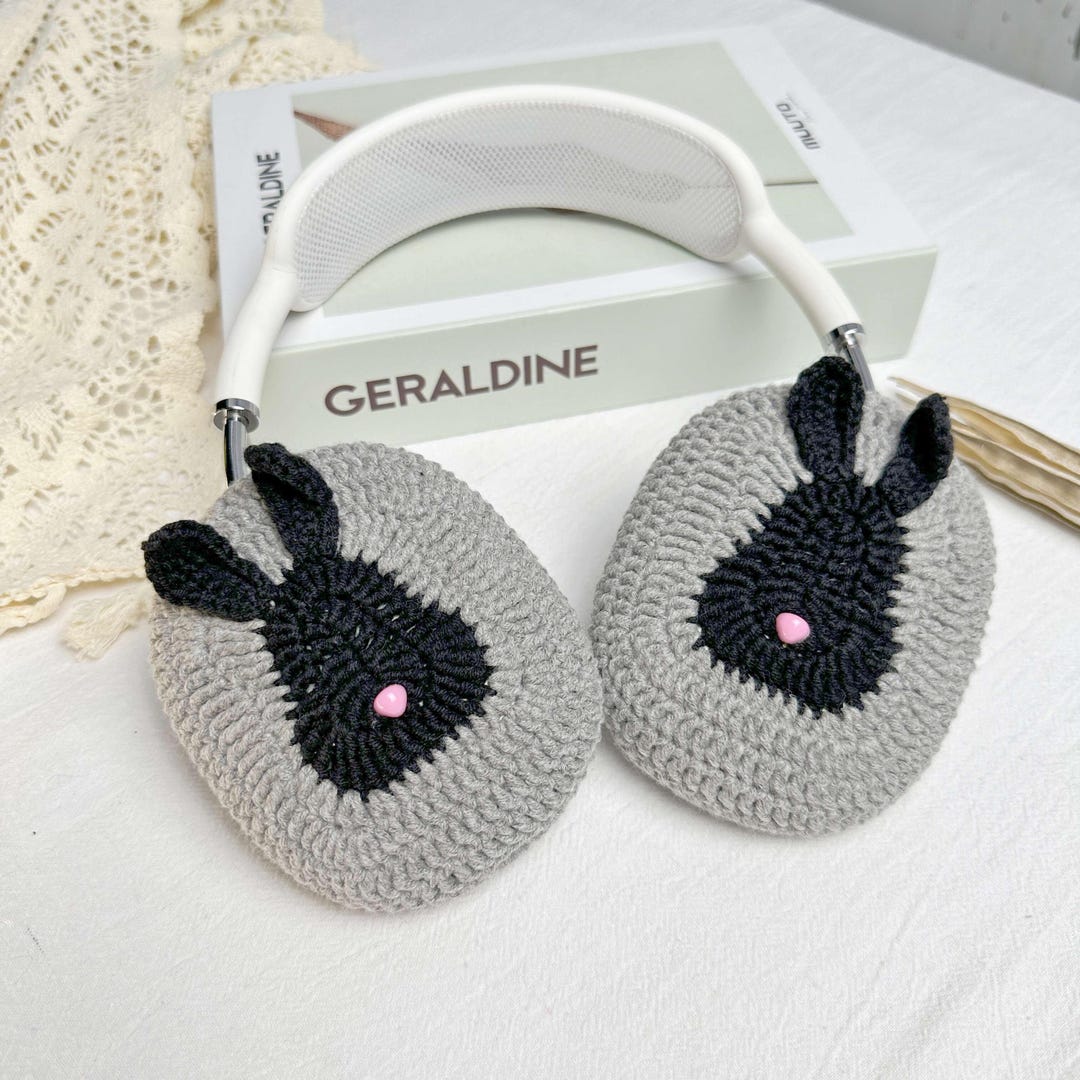 Cute Rabbit Airpods Max Headphone Covers |crochet Airpods Max Case ...