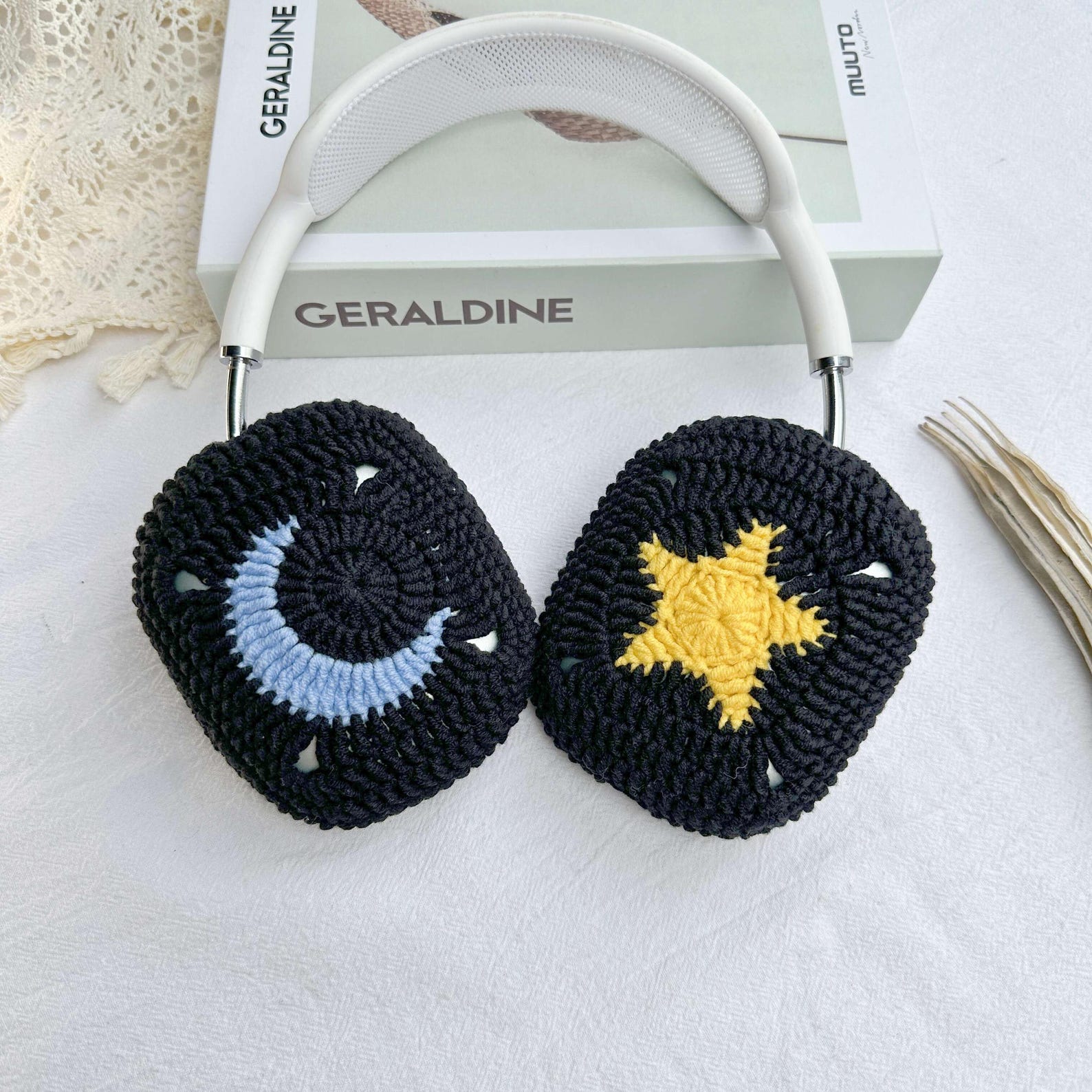 Stars and Moon Airpods Max Headphone Covers |crochet Airpods Max Case ...