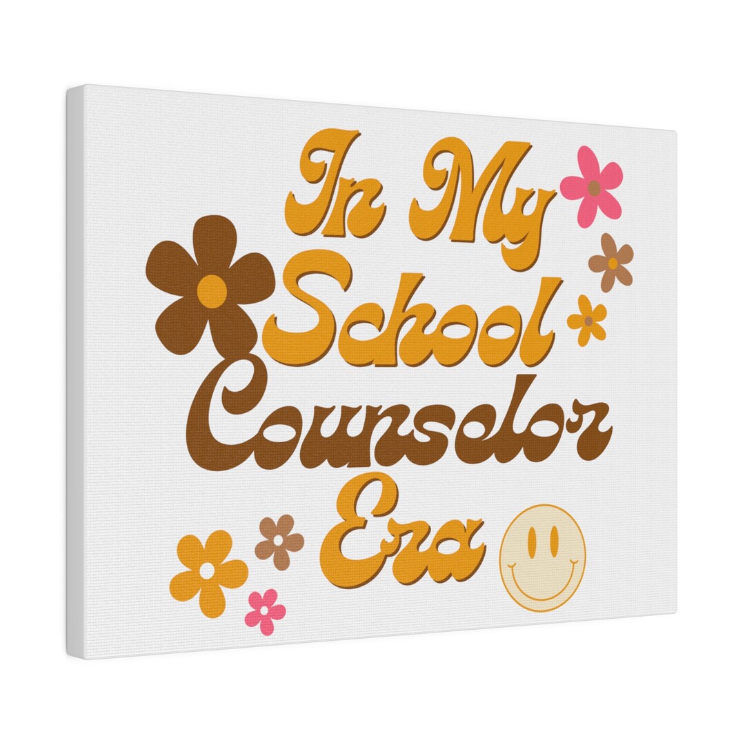 Retro "in My School Counselor Era" Wall Art - Perfect for School ...