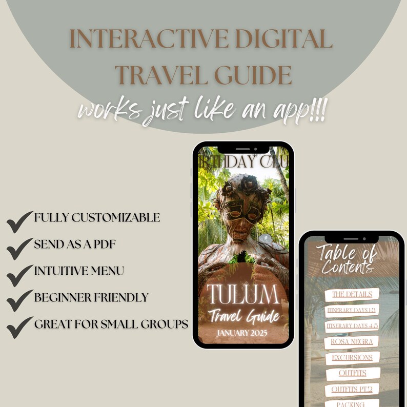 Customizable Travel Guide Template | Digital Download | Canva Editable ...