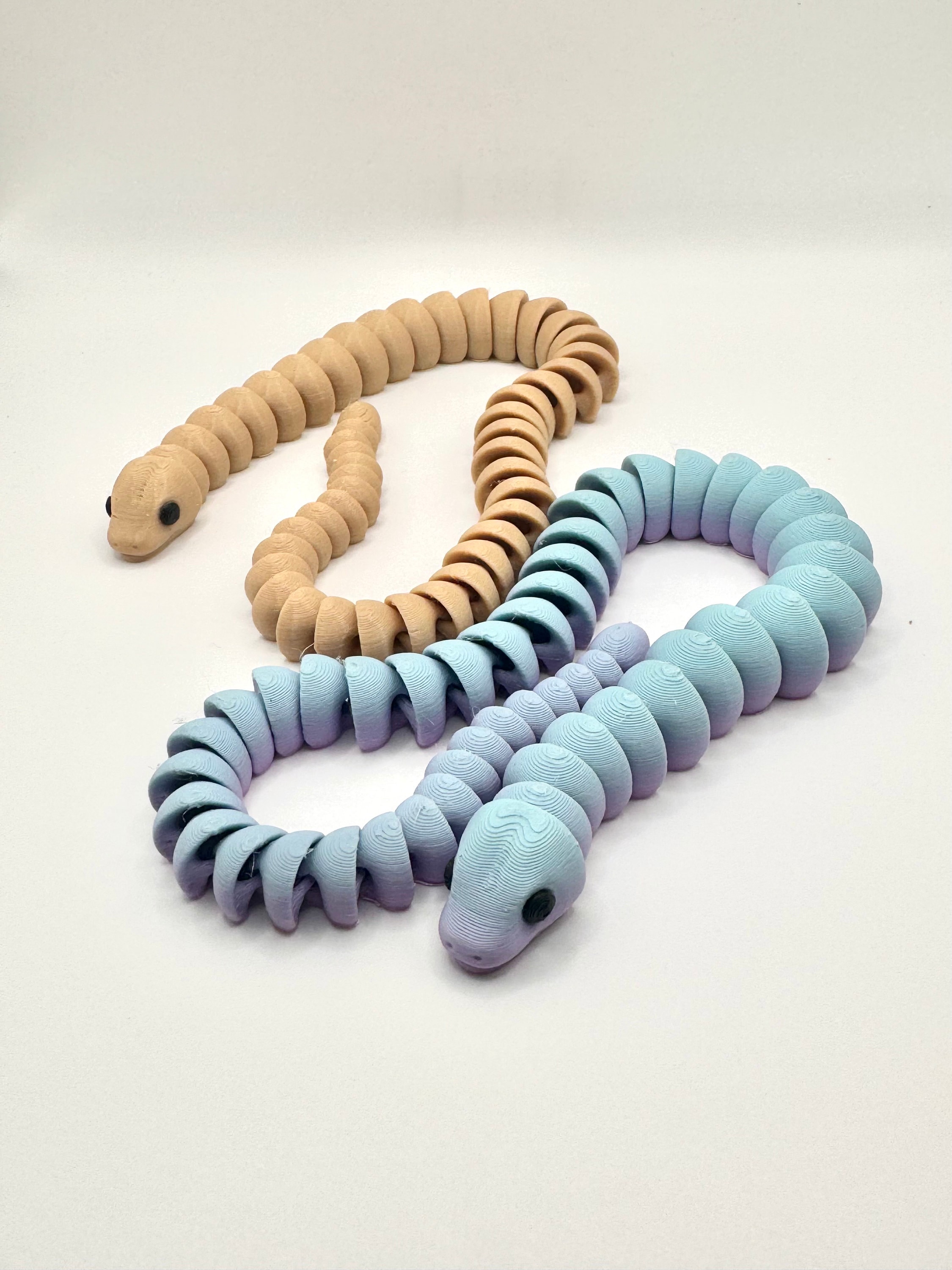 3D Printed Articulated Flexi Fidget Snakes - Etsy