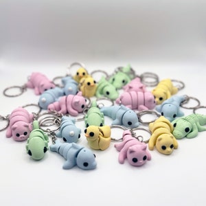 Micro Bundles Pastel 3D Printed Articulated Flexible Fidget Animal ...