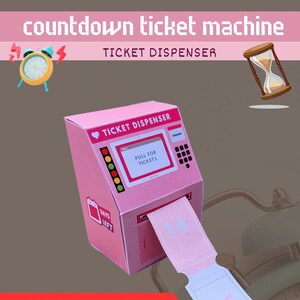 Countdown Calendar Ticket Machine Countdown Calendar Holiday Christmas ...