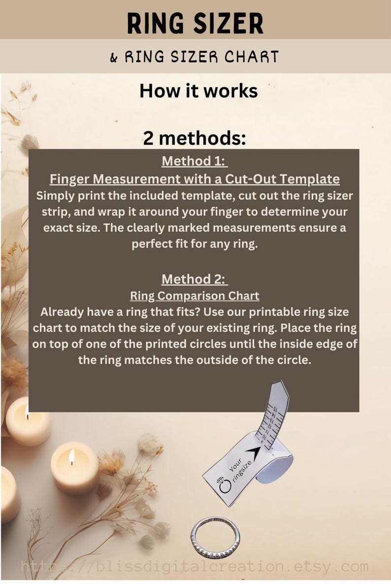 Ring Sizer, Ring Sizer Chart, Ring Size Chart, Ring Size, Ring Sizing ...
