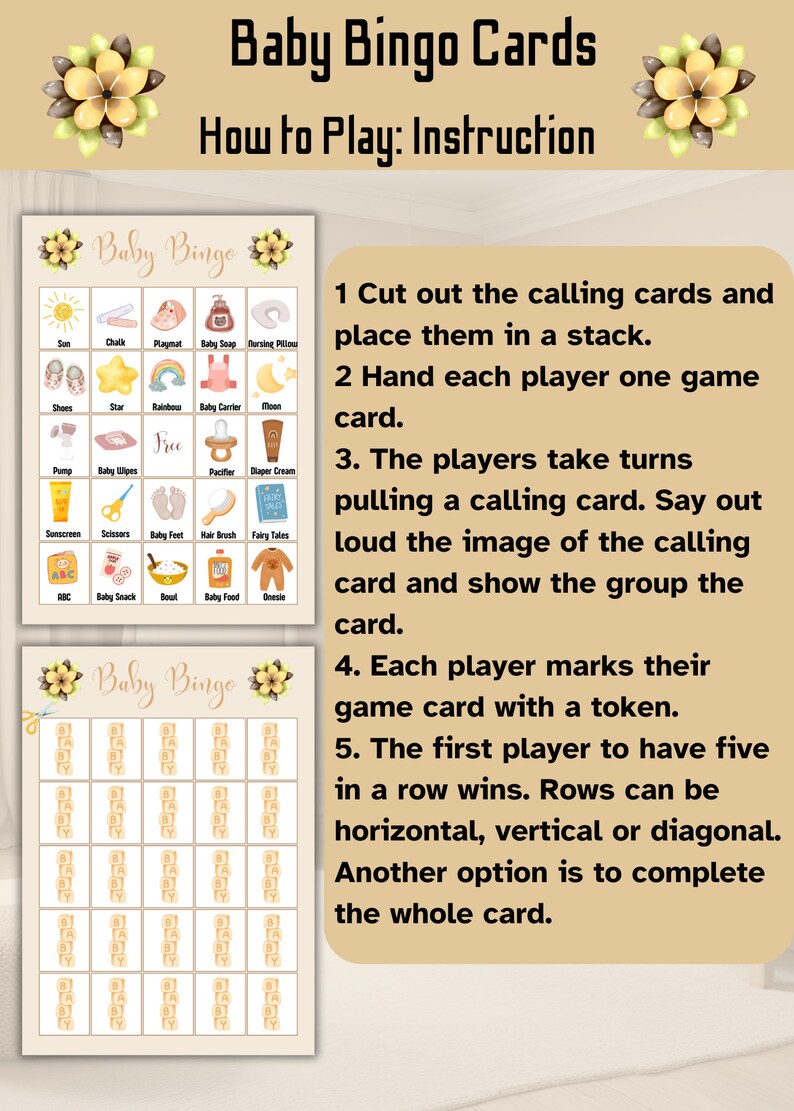 Baby Shower Bingo, Baby Bingo, Baby Shower Game, Bingo Cards, Baby ...