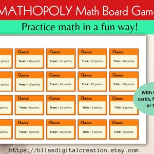 Mathopoly Math Game, Math Addition Subtraction, Math Practice, Math ...