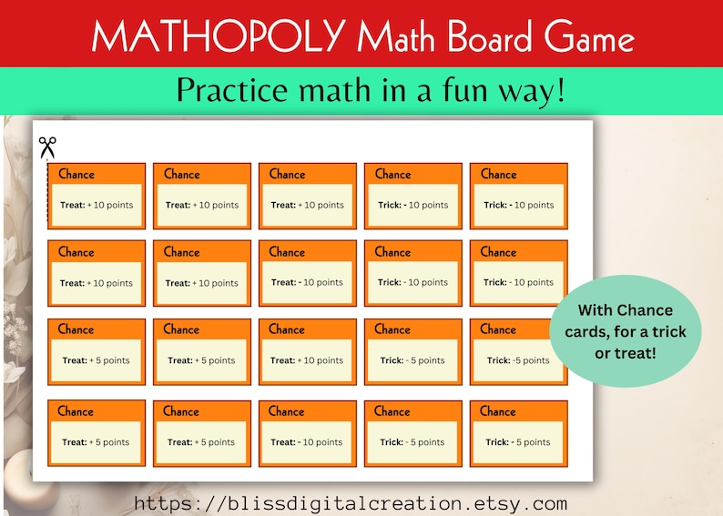 Mathopoly Math Game, Math Addition Subtraction, Math Practice, Math ...