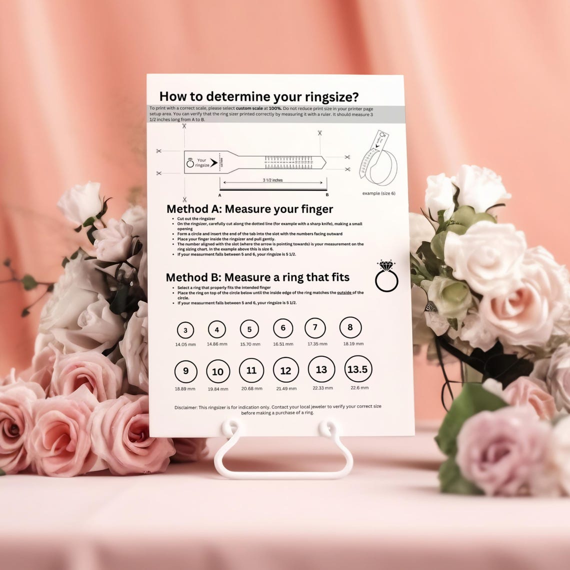 Ring Sizer, Ring Sizer Chart, Ring Size Chart, Ring Size, Ring Sizing ...