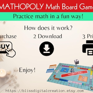 Mathopoly Math Game, Multiplication Table, Times Table, Multiply Chart ...