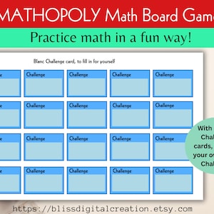 Mathopoly Math Game, Multiplication Table, Times Table, Multiply Chart ...