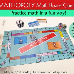 Mathopoly Math Game, Multiplication Table, Times Table, Multiply Chart ...