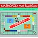 Mathopoly Math Game, Math Addition Subtraction, Math Practice, Math ...