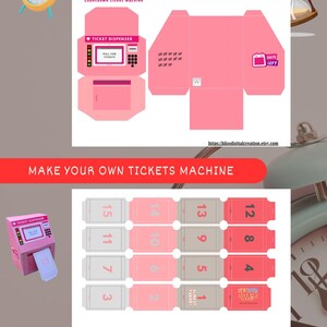 Countdown Calendar Ticket Machine Countdown Calendar Holiday Christmas ...