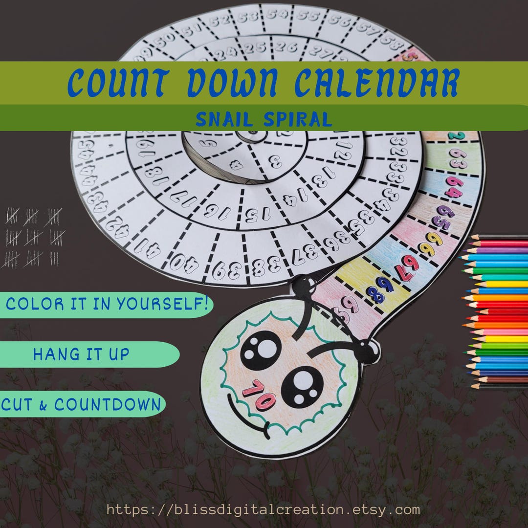 Countdown Calendar Countdown Craft Sheet Download Do It Yourself ...