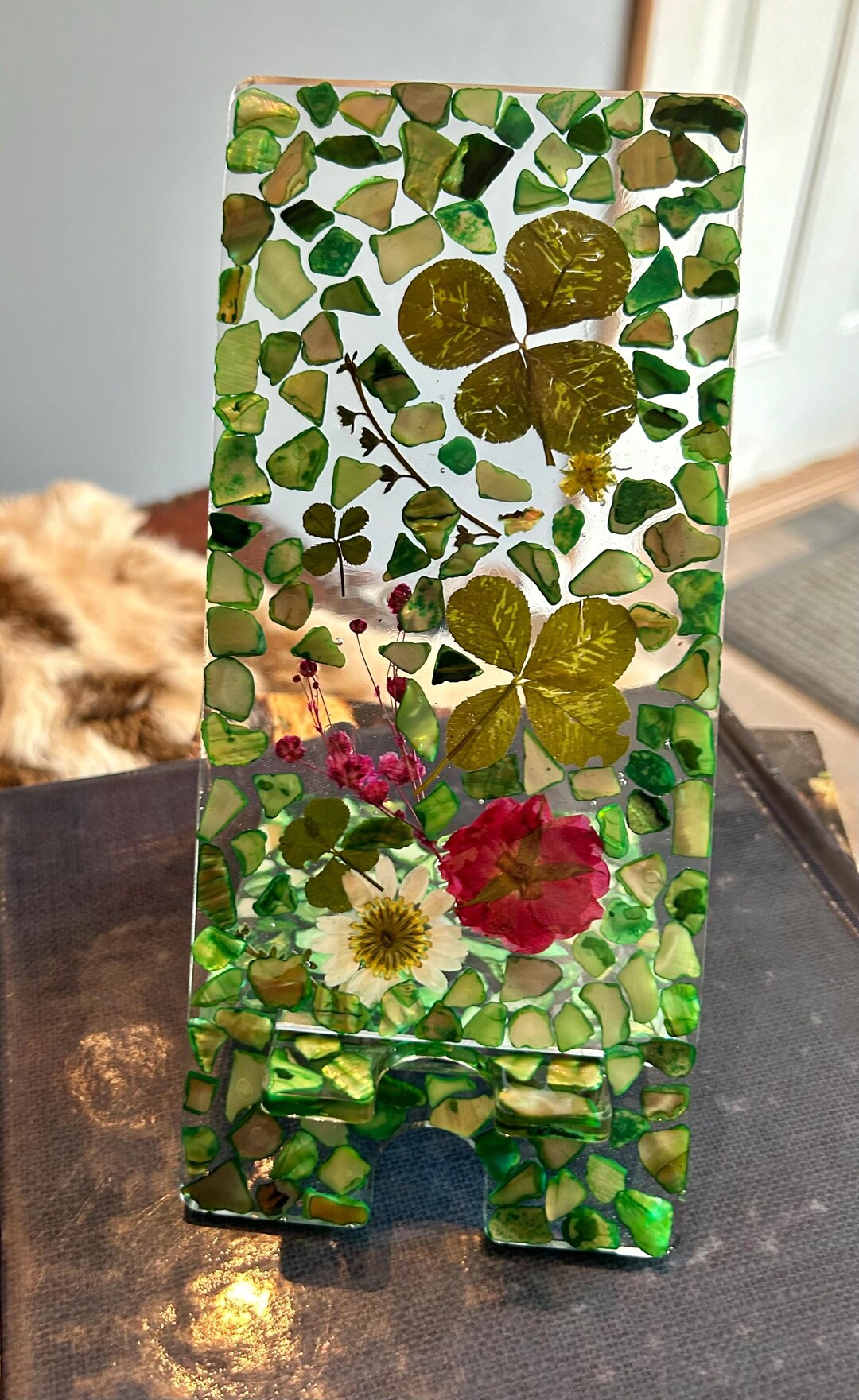 Green Four-leaf Clover Cell Phone Holder - Etsy