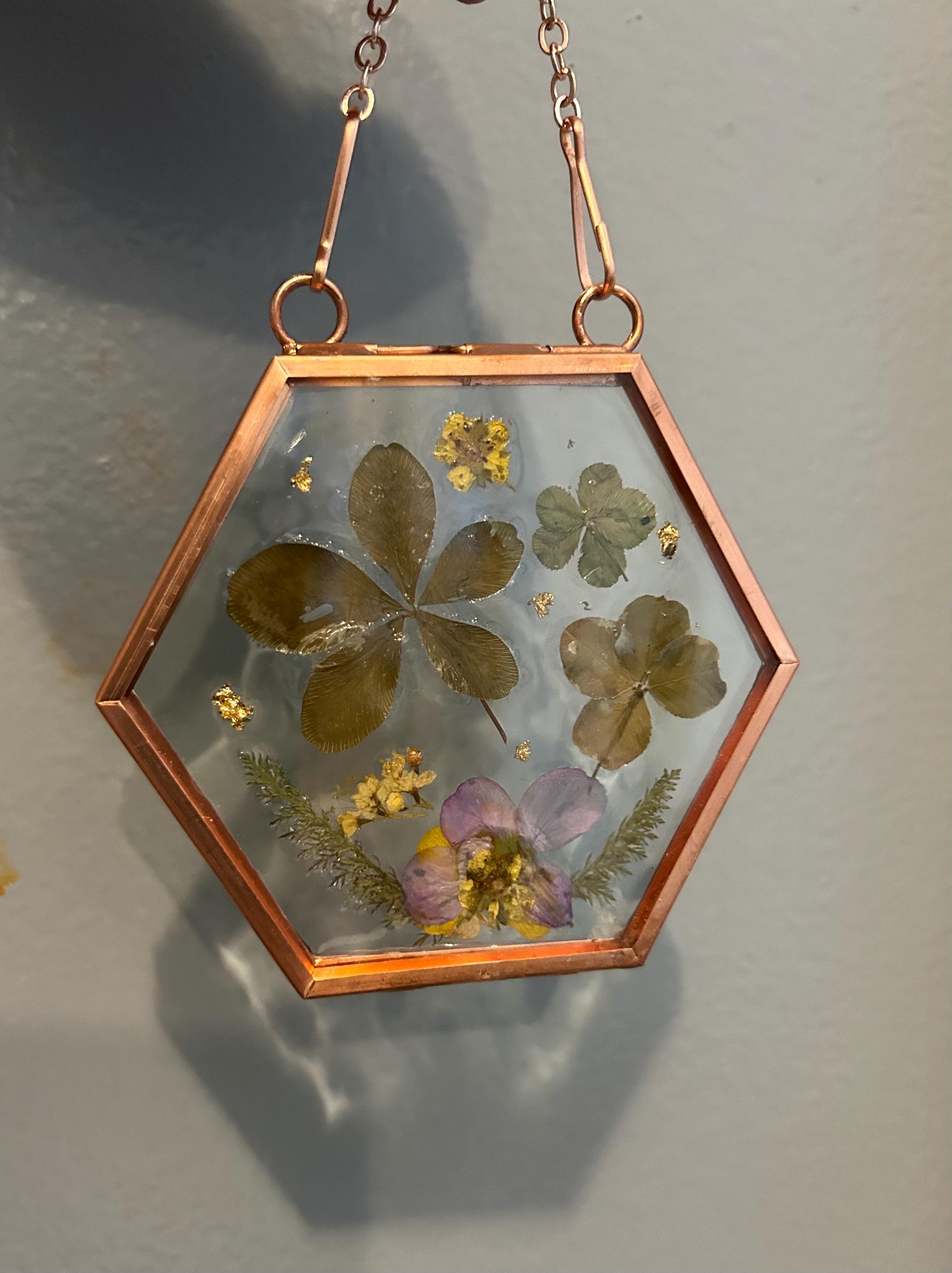 Four-leaf Clover Sun-catcher - Handmade Stained Glass Window Hanging ...