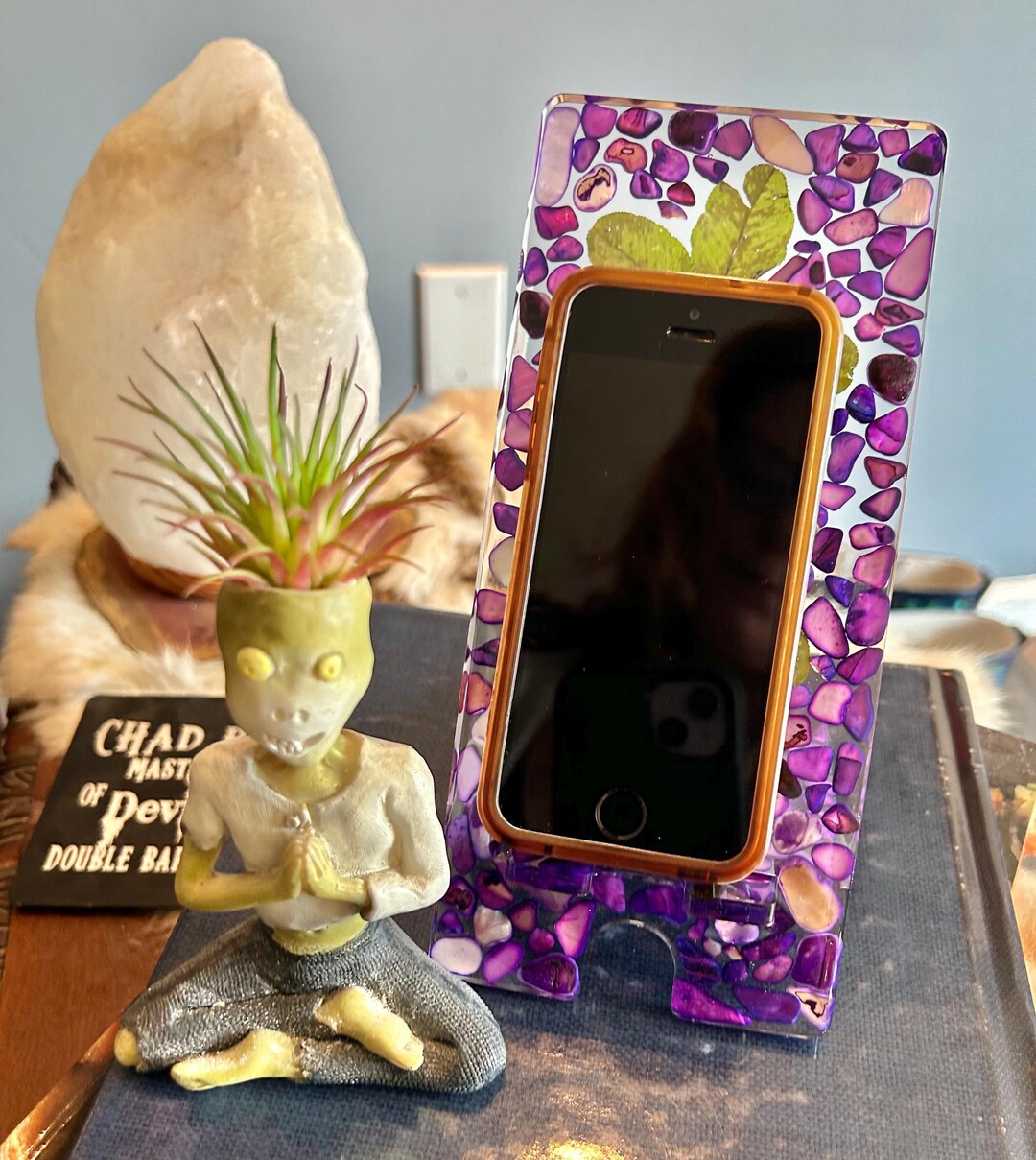 Purple Four-leaf Clover Cell Phone Holder - Etsy