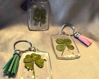 Four-leaf Clover Keychain - Etsy