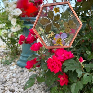 Four-leaf Clover Sun-catcher - Handmade Stained Glass Window Hanging ...