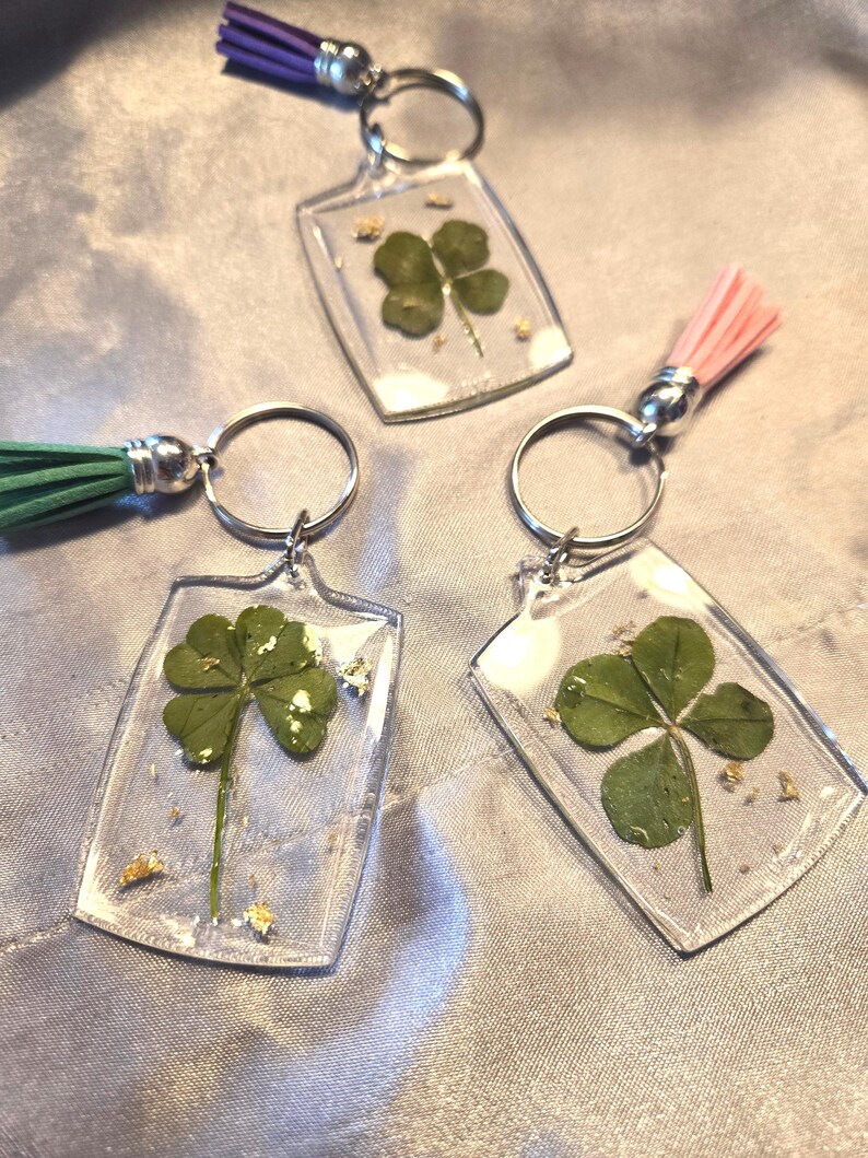 Four-leaf Clover Keychain - Etsy