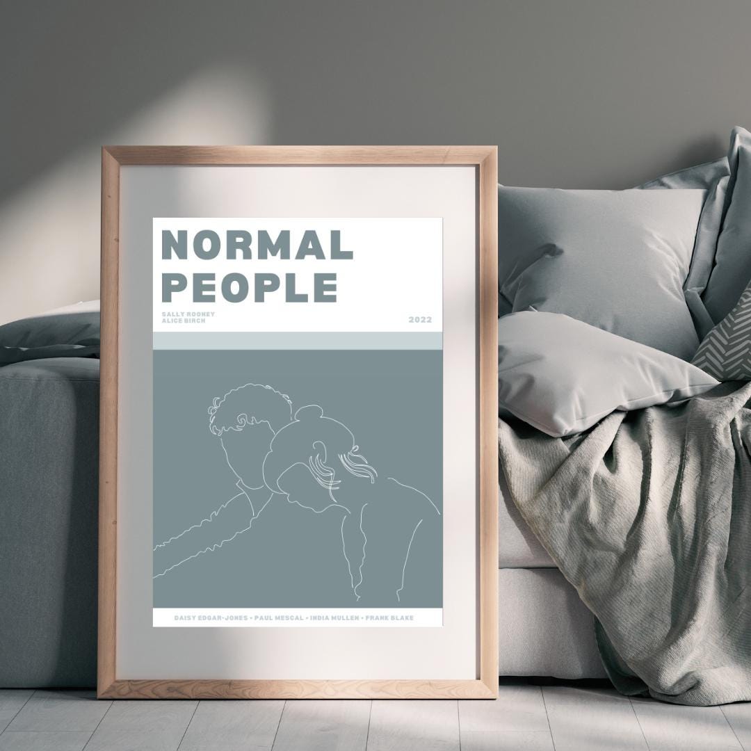 Normal People Poster, Hand Drawn, TV Poster, TV Series, Art, Show ...