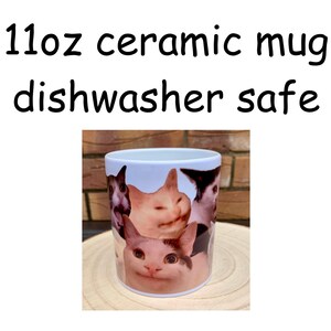 Cat Meme Mug, Crying Cat, Screaming Cat, Funny Cat Mug, Meme Mug, Meme ...