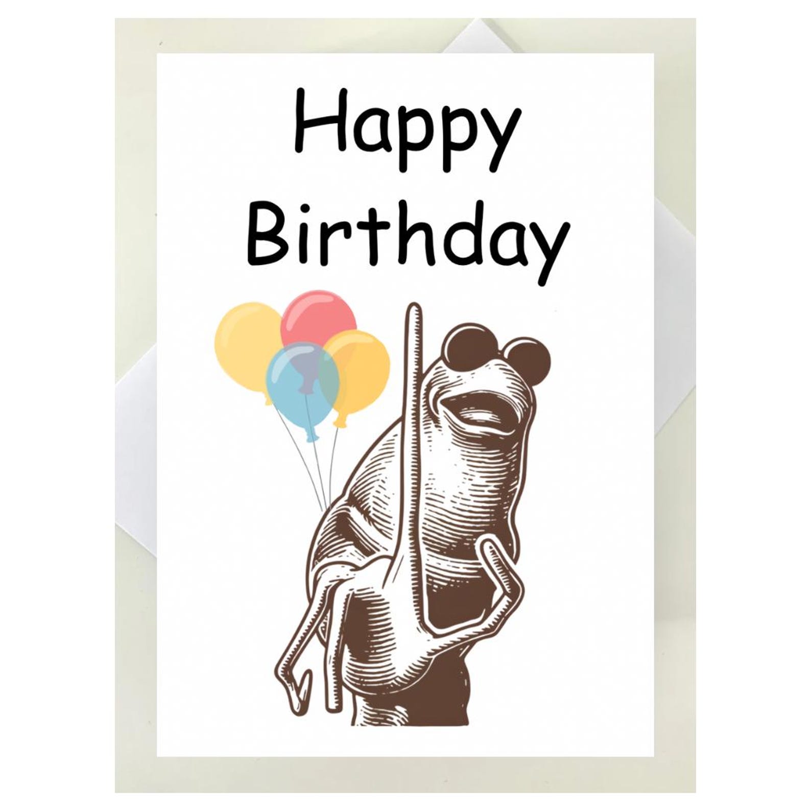 Marcus the Worm Birthday Card, Funny Birthday Card for Friend - Etsy UK