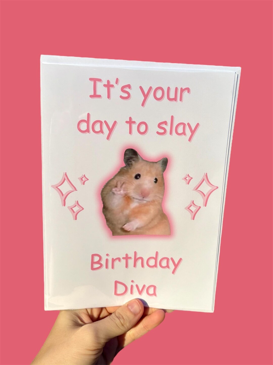 Peace Hamster Birthday Card, Sad Hamster Meme, Funny Meme Birthday Card ...