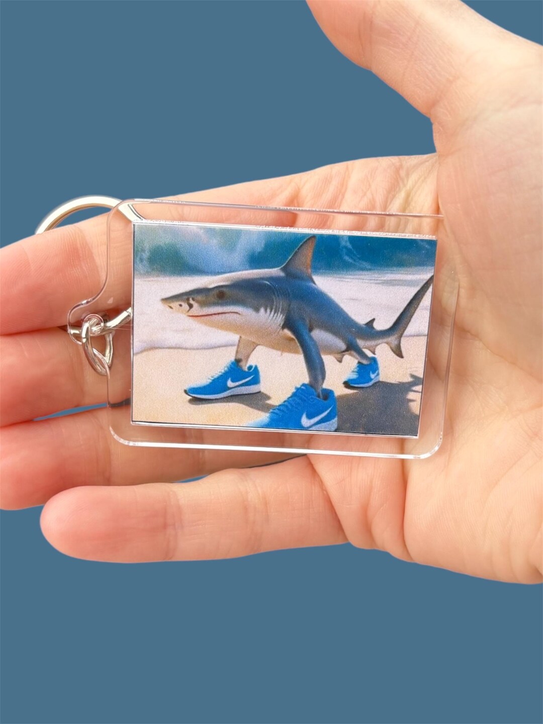 TRALALERO TRALALA Italian Brainrot Meme Keyring, Tiktok Meme Gifts ...