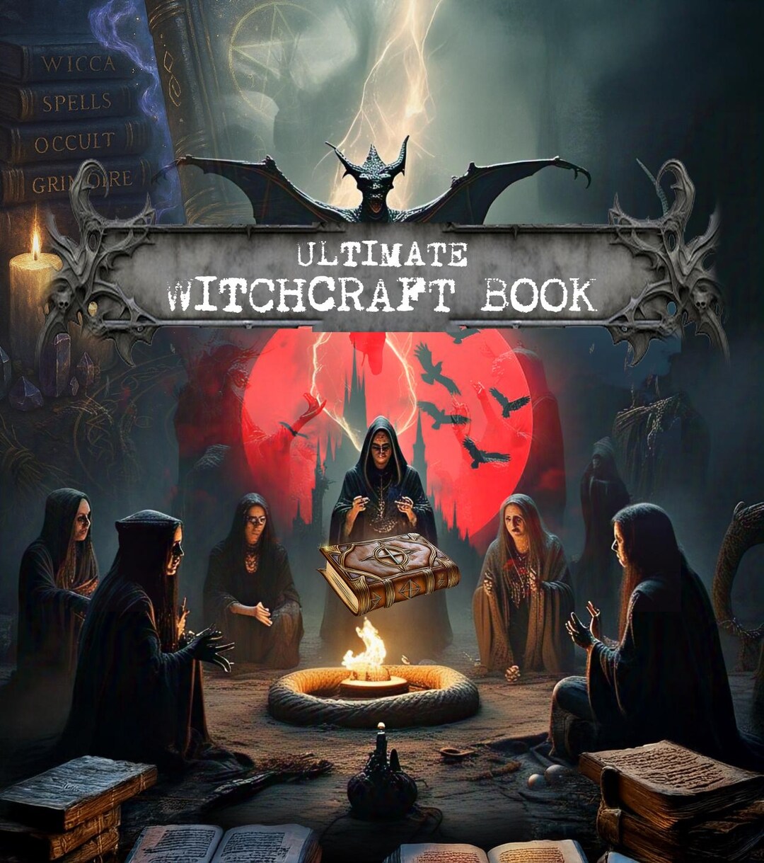 Rare Witchcraft Digital Books Bundle Wicca, Occultism, Magic Spells, Grimoires | PDF Format ...
