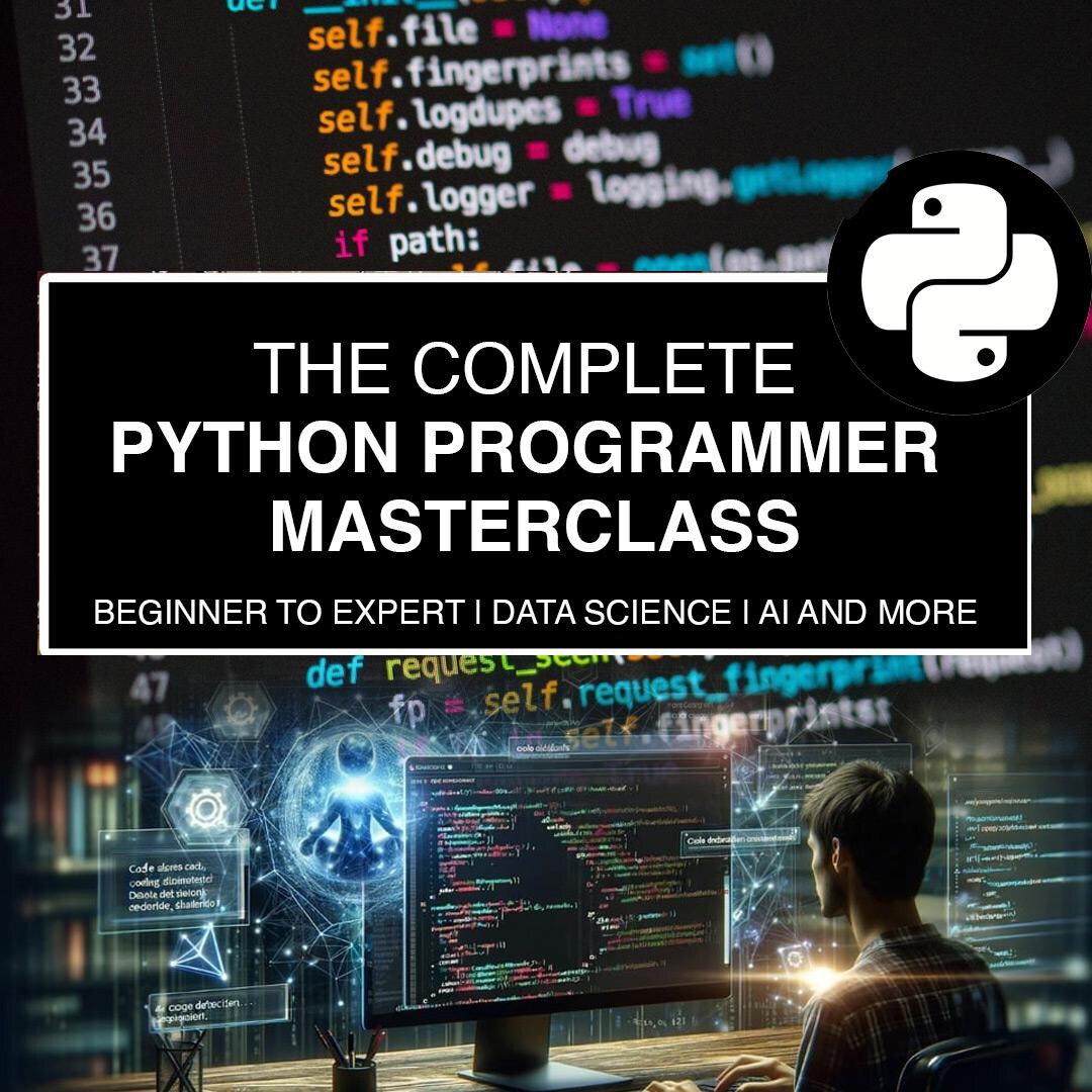 The Complete Python Programmer Masterclass Bootcamp Video Course With Ebooks Comprehensive