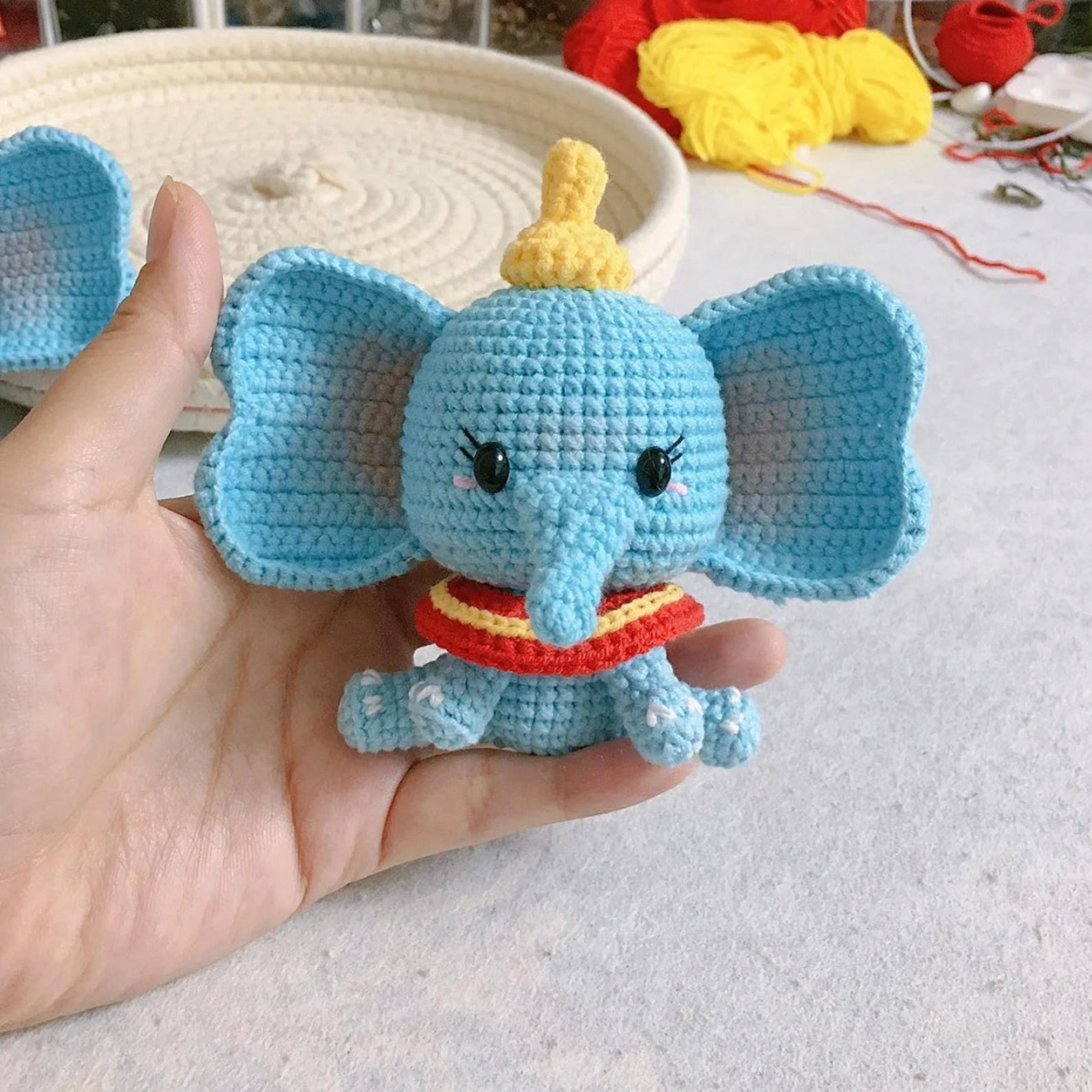 Dumbo Pattern Crochet, Amigurumi Pattern, Downloadable Pattern, Pattern ...