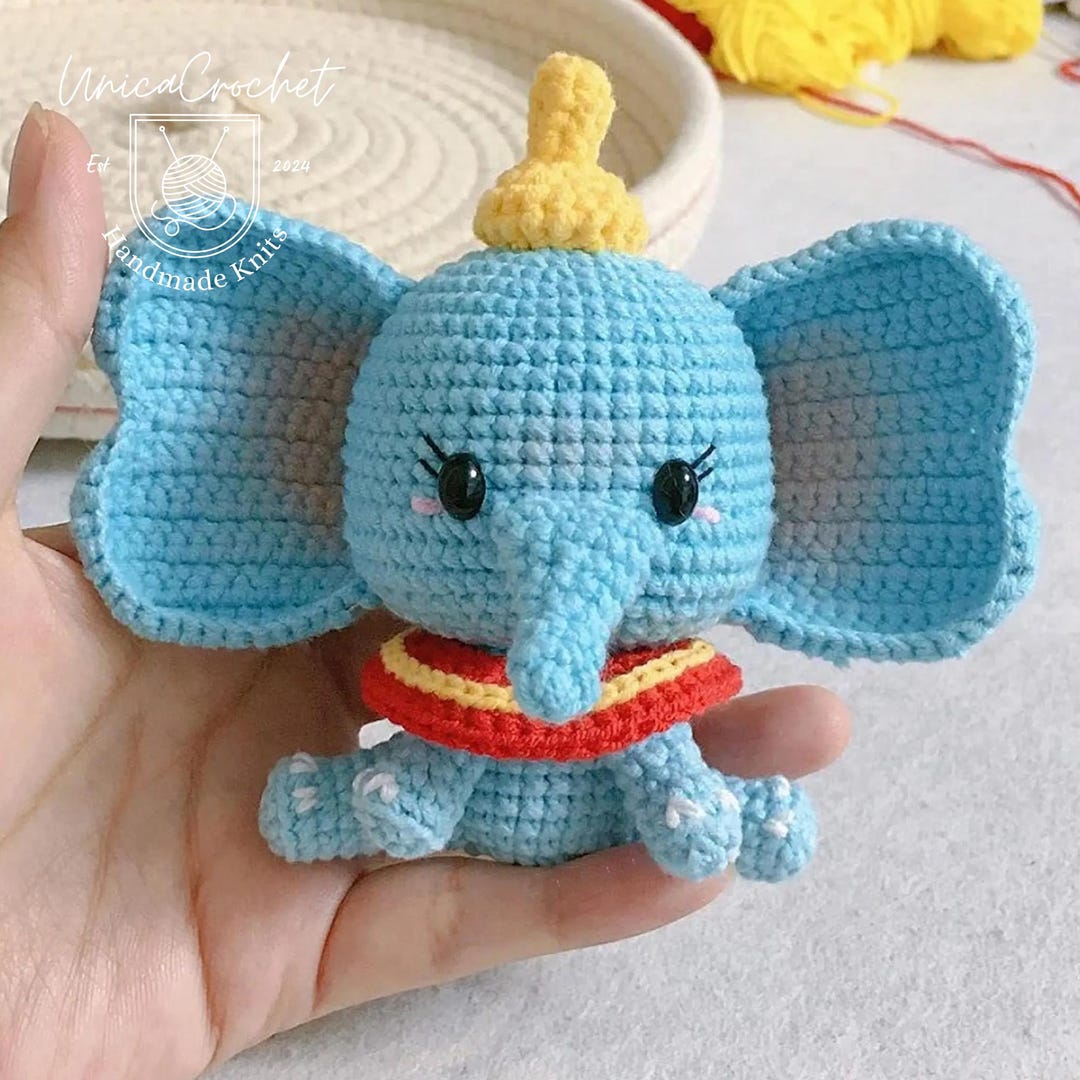 Dumbo Pattern Crochet, Amigurumi Pattern, Downloadable Pattern, Pattern ...