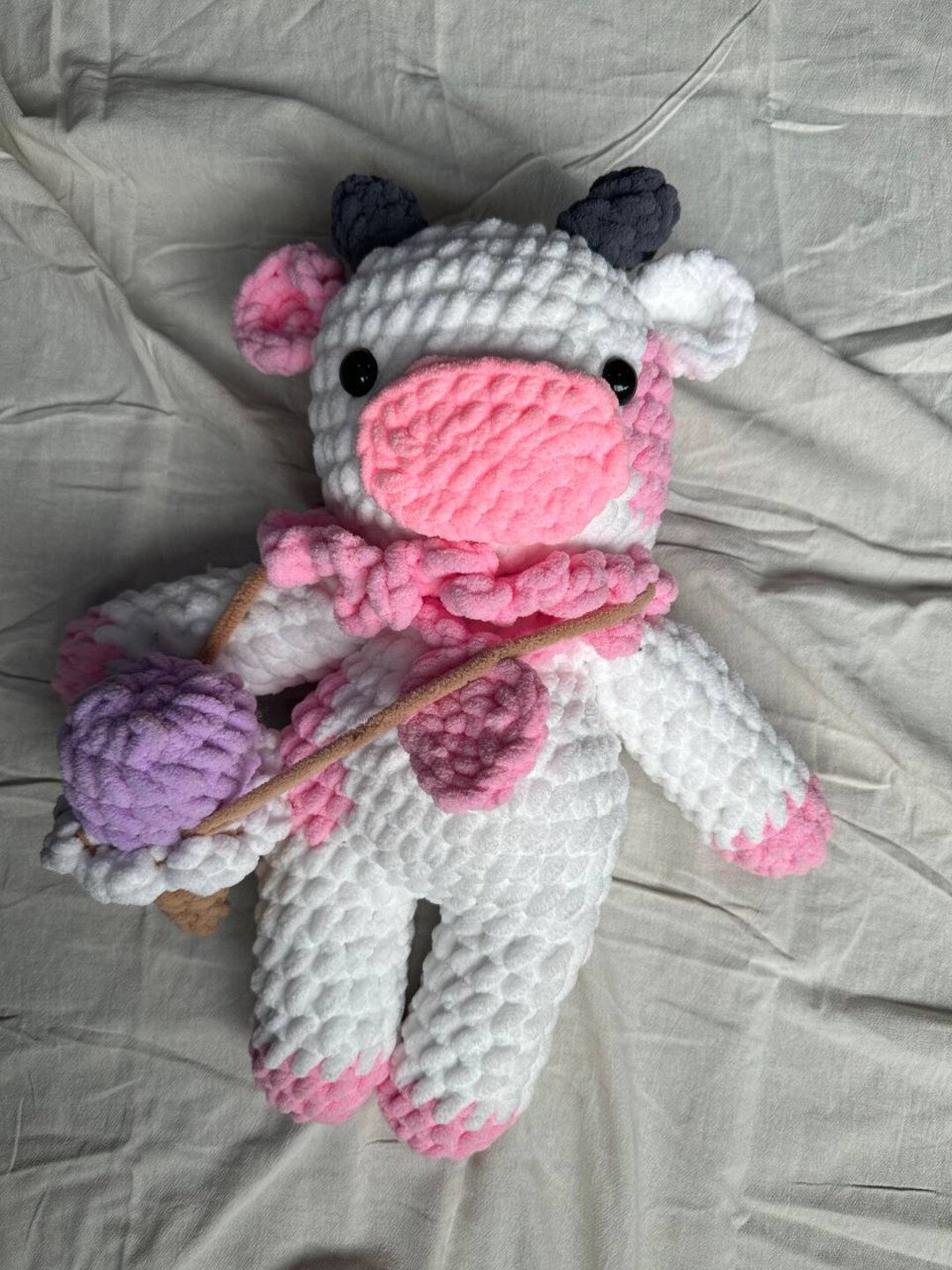 Strawberry Milk Cream Pattern, Cow Plush Pattern, Amigurumi Cow, Cow ...