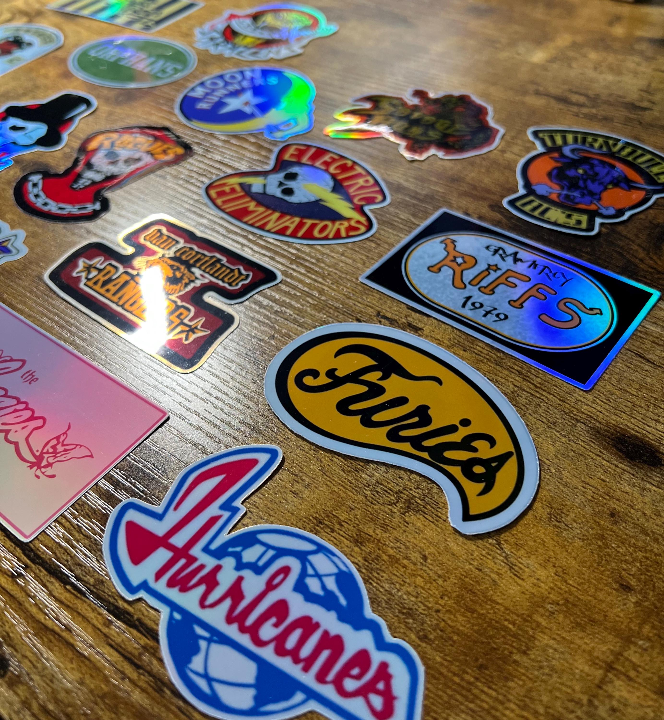 The Warriors Movie Gang Logos Holographic Stickers - Etsy