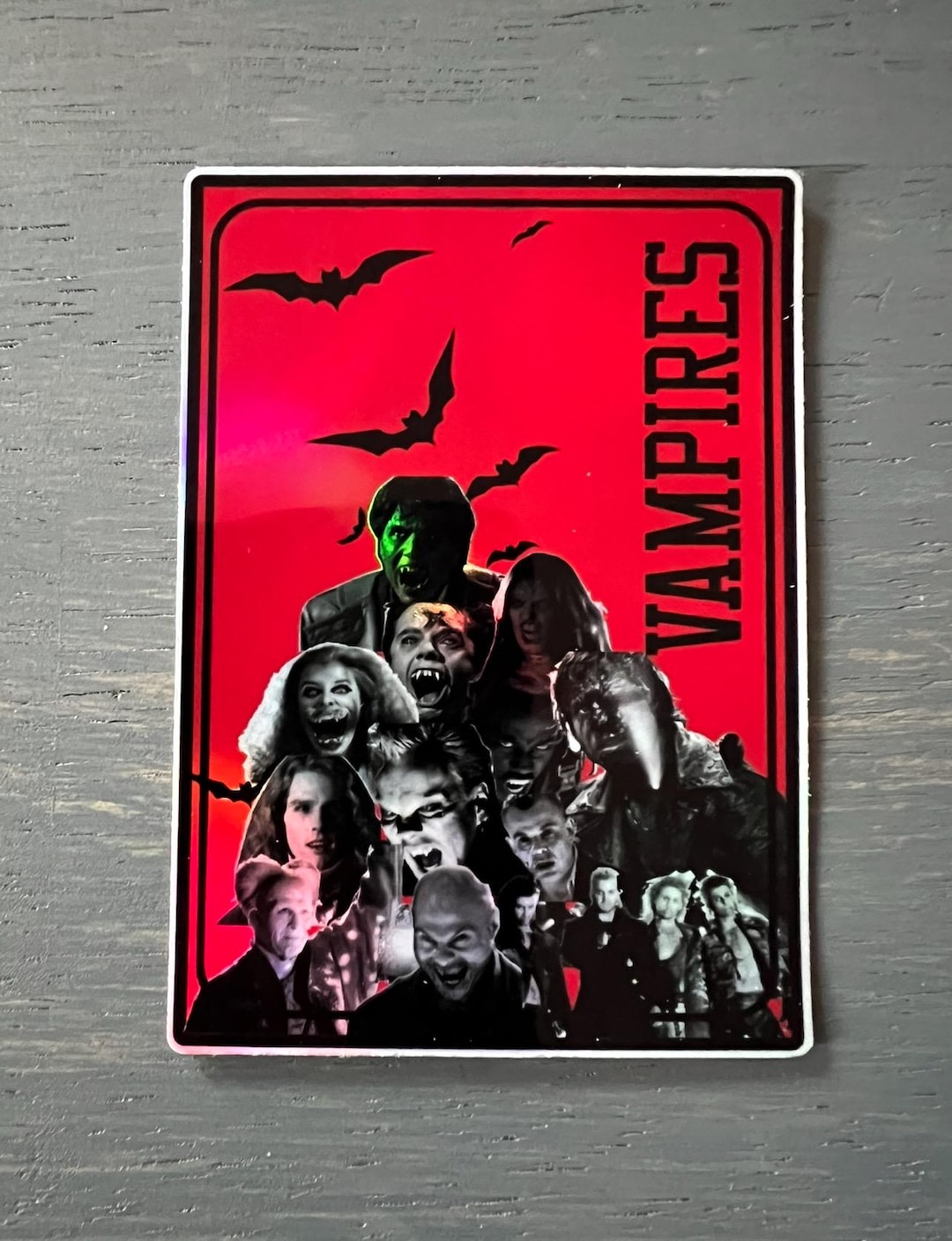 Horror Movie Sticker-vampires Collage - Etsy