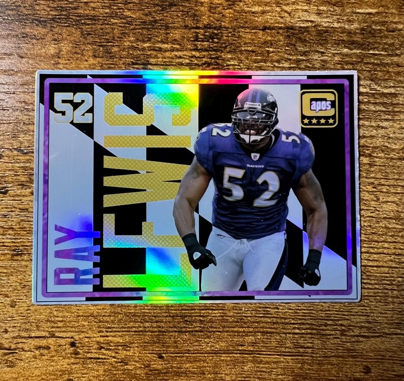 Football Card Themed Sticker. Ray Lewis - Etsy