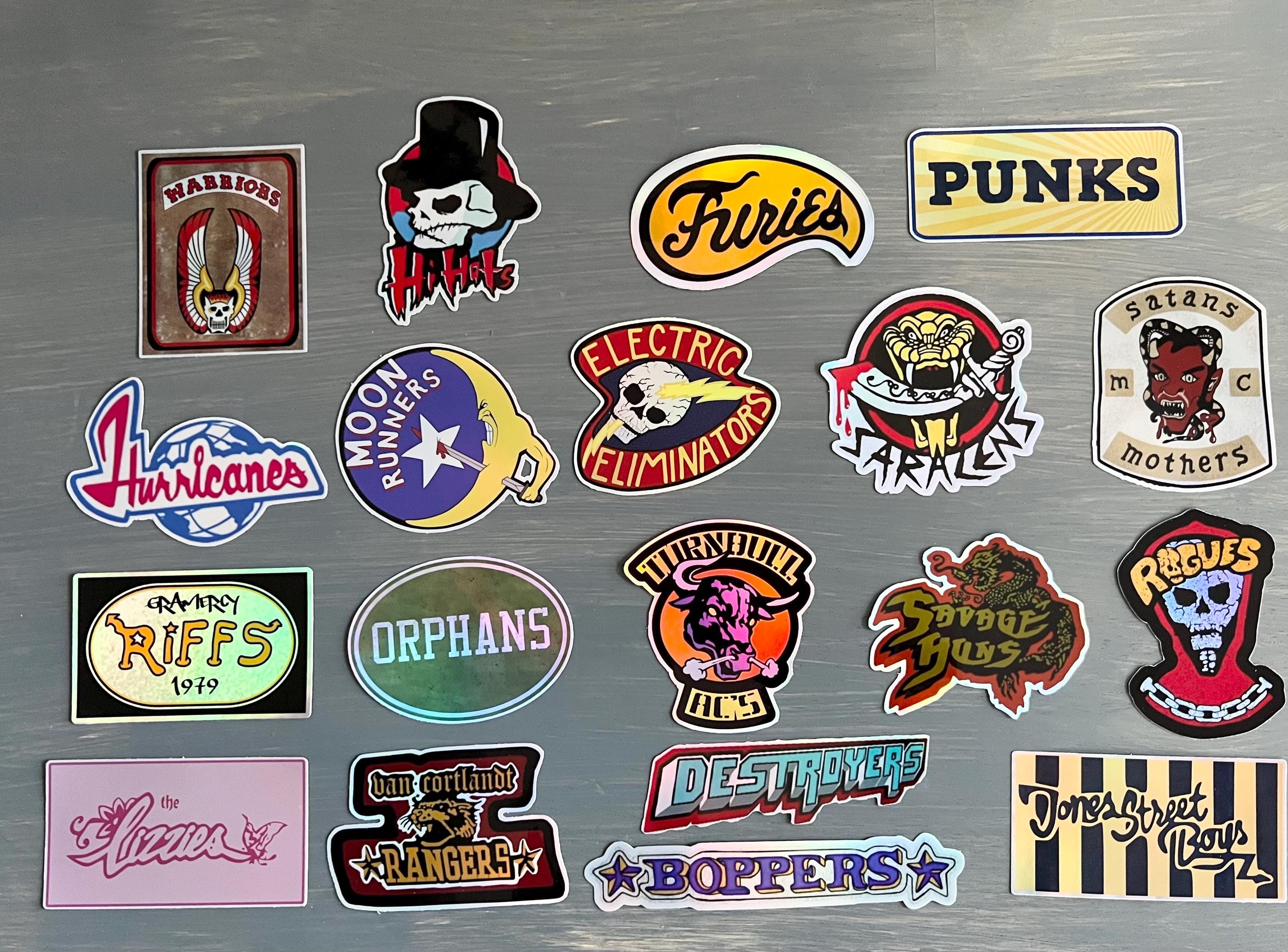 The Warriors Movie Gang Logos Holographic Stickers - Etsy